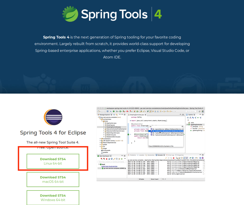 STS(Spring-tool-suite) – Linux & Android Dialy